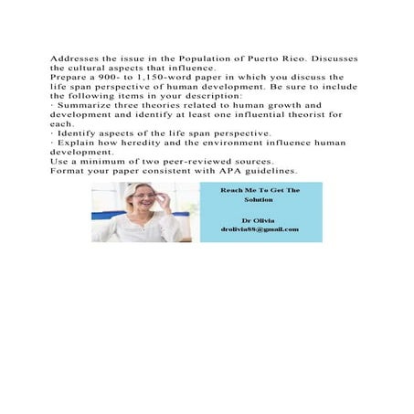 Addresses the issue in the Population of Puerto Rico. Discusses th.docx