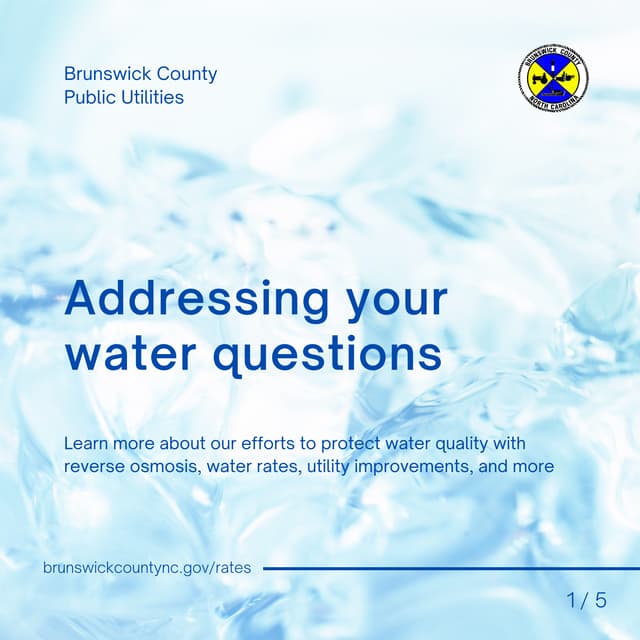 Addressing your water questions | Brunswick County Government | PDF