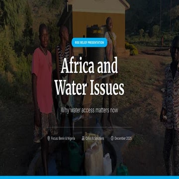 Advancing Solutions to Africa and Water Issues Today | PDF