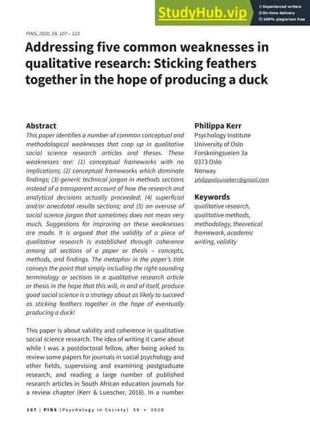 ARTICLE RESEARCH A Taxonomy Of Research Gaps Identifying And Defining ...