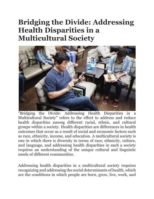 Cultural Competence in Health and Social care.pptx | Medical Health