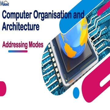 Addressing modes of 8051 | PPTX