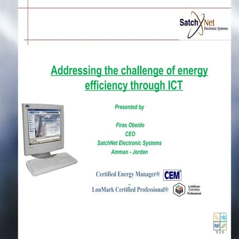 Addressing the challenge of energy efficiency through ICT | PPT | Power ...