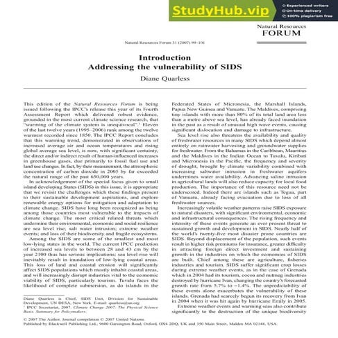 Addressing The Vulnerability Of SIDS | PDF