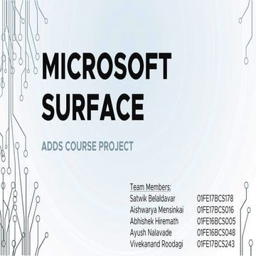 Microsoft Surface | PDF