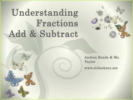 Fraction | Grade 5 | PowerPoint Slides | PPTX