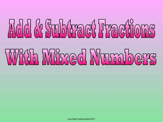 Fractions, decimals, and percentages | PPT