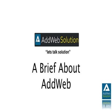 AddWeb Solution | PPTX | Web Development | Internet