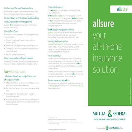 Allsure Brochure | PDF