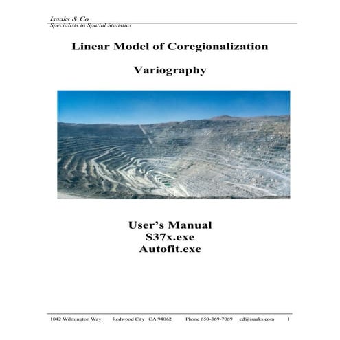 Linear Model of Coregionalization | PDF | Computer Software and ...