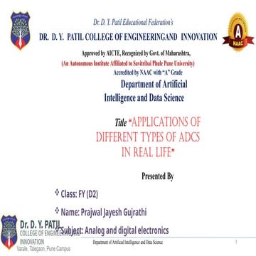 ADE ADC Assignment.pptx analog and digital electronics | PPTX