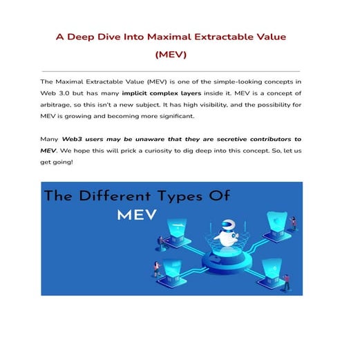 A Deep Dive Into Maximal Extractable Value (MEV).pdf