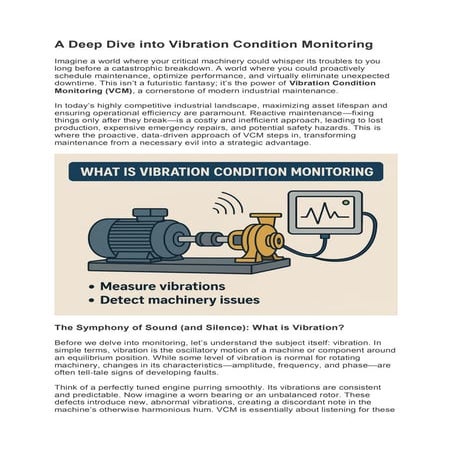 A Deep Dive into Vibration Condition Monitoring | PDF