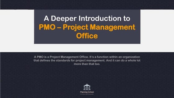 Presentation on PMO(Project Management Office) | PPT