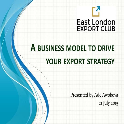 Ade export talk | PPT