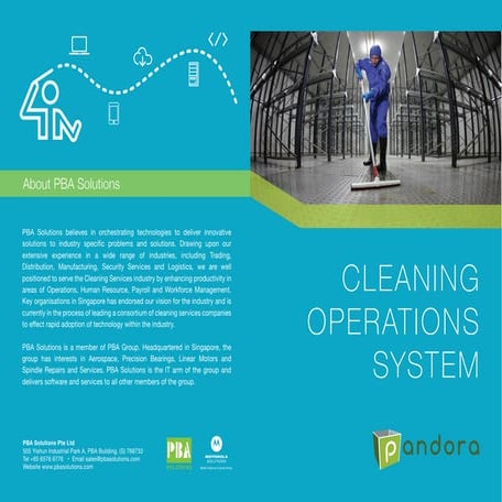Pandora Cleaning Operations System Brochure | PDF