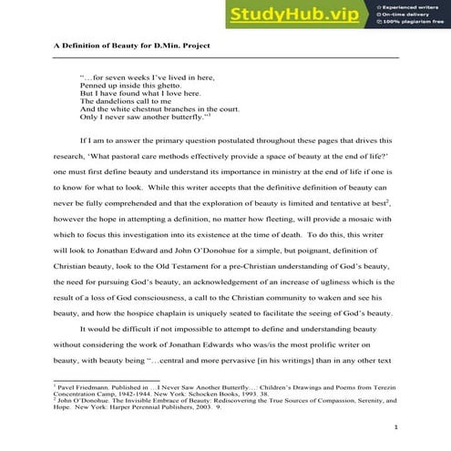 A Definition Of Beauty | PDF