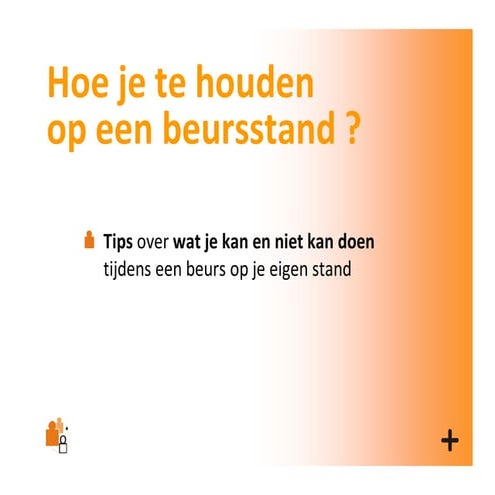 Doen en niet doen op een beursstand | PDF