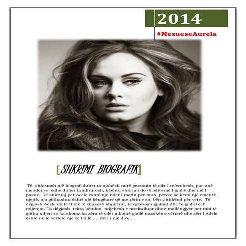 SHKRIMI BIOGRAFIK ADELE | DOCX