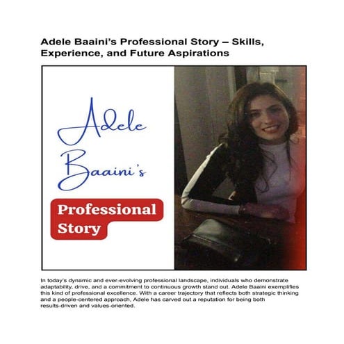 Adele Baaini’s Journey Through Design, Strategy, and Impact | PDF
