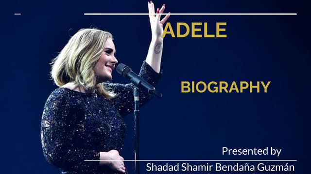 Biography Adele | PPTX