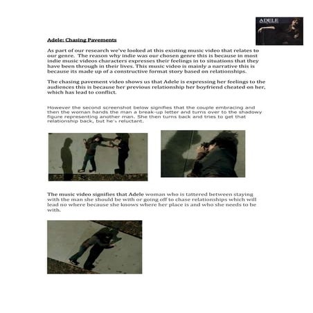 Adele chasing pavements 2 | PDF