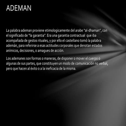 Los ademanes y su importancia en la comunicación no verbal | PPT