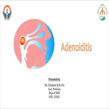 Adenoiditis - easy explanation for nursing students | PDF