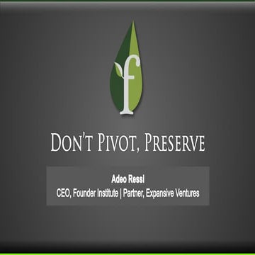 Startupfest 2015: ADEO RESSI (Founder Institute / TheFunded.com ...