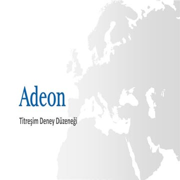 Adeon Titreşim Deney Düzeneği | PPTX