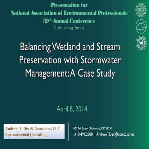 Wetlands and Stormwater Management | PPT