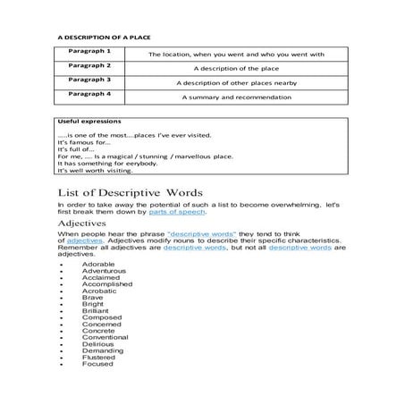 A description of a place | PDF