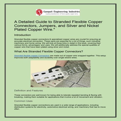 A Detailed Guide to Stranded Flexible Copper Connectors.pdf