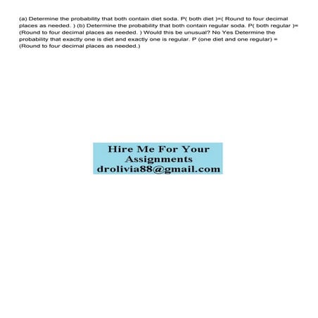 a Determine the probability that both contain diet soda P.pdf