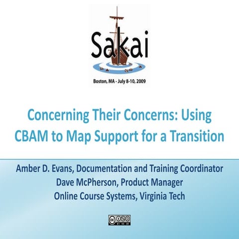 Concerning Their Concerns: Using CBAM to Map Support for a Transition | PPTX