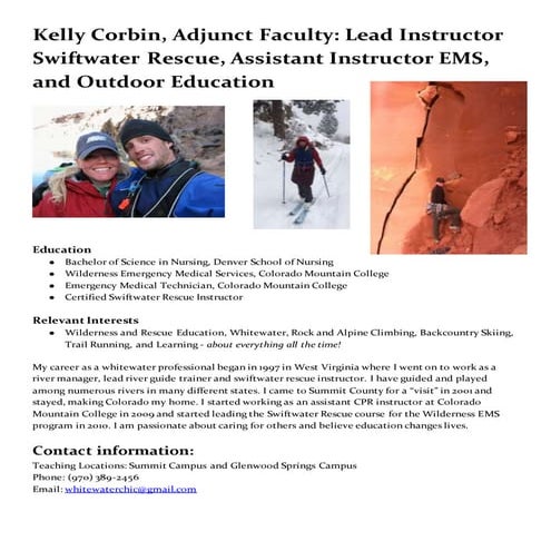 Kelly Corbin CMC Bio | PDF