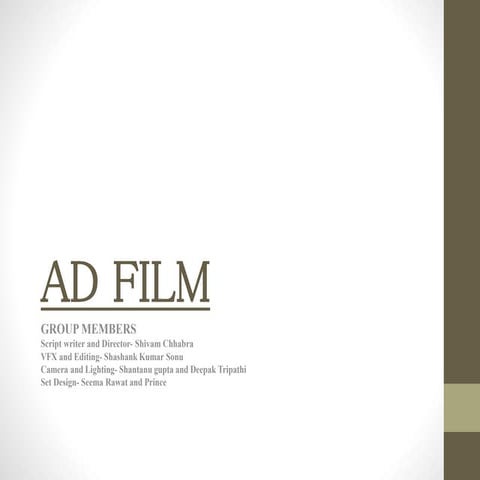 Ad film presentation | PPTX