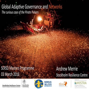 Adaptive governance 2016 intro lecture | PDF