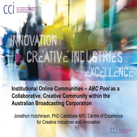Institutional online communities - ABC Pool as a collaborative ...