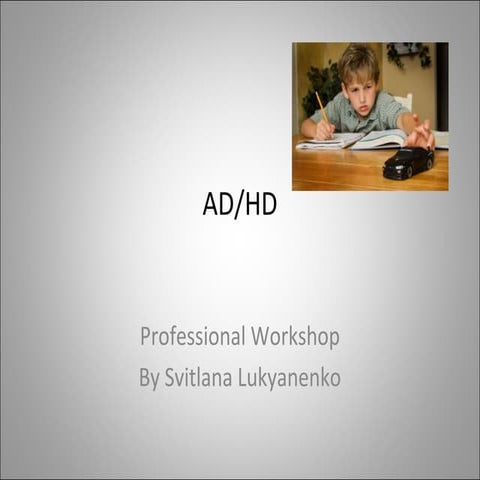 Adhd | PPT