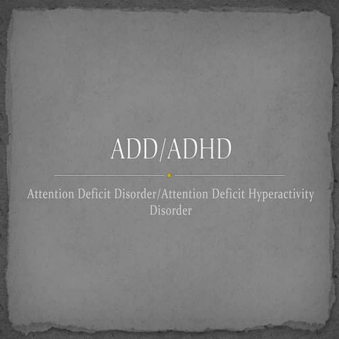Adhd | PPT