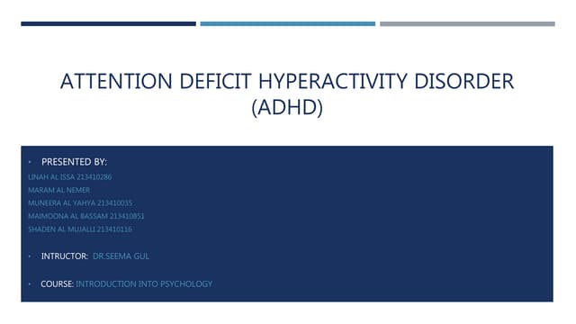 Understanding ADHD | PPT