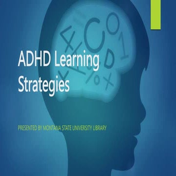 ADHD Learning Strategies Updated Oct 2023 | PPTX