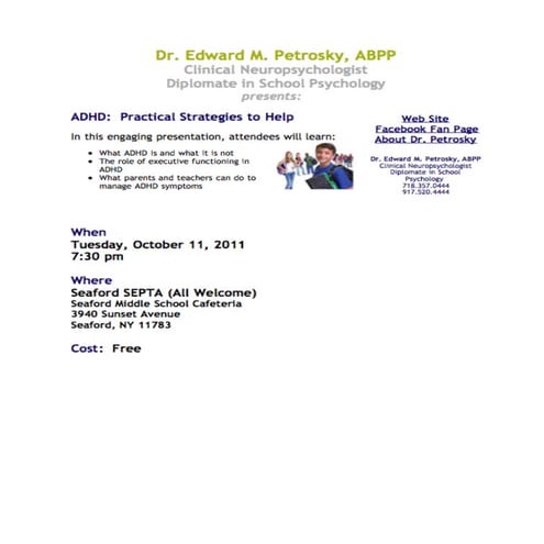 ADHD: Practical Strategies To Help | PDF