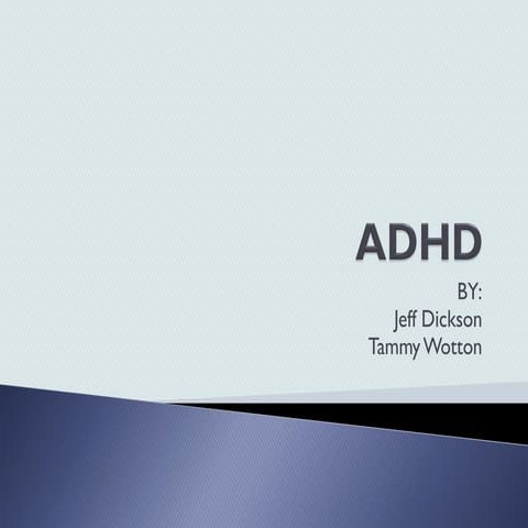 ADHD Presentation | PDF | Brain and Nervous System Disorders | Diseases ...