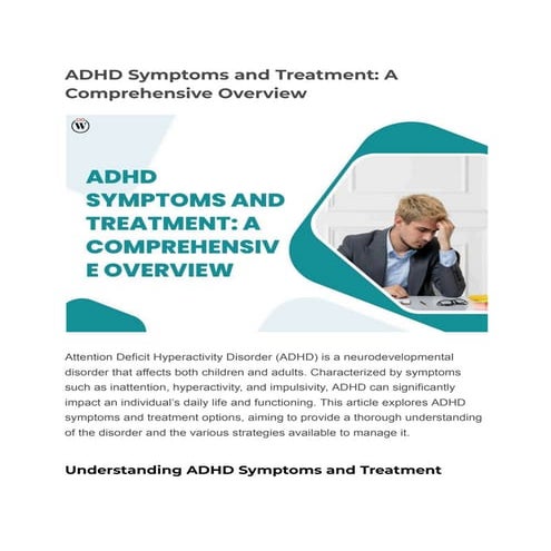 ADHD Symptoms and Treatment: A Comprehensive Overview | CIO Women ...