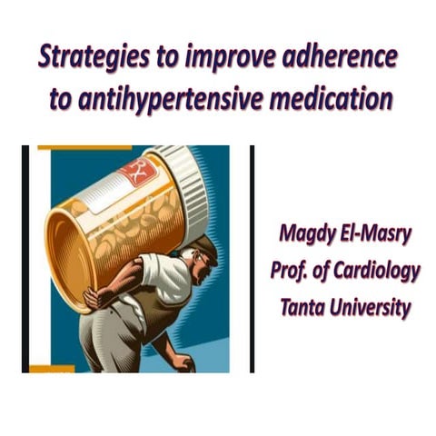 Strategies to improve adherence to antihypertensive medication | PPTX