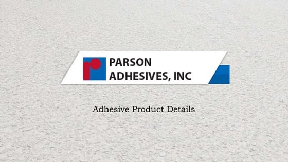 Anaerobic Adhesives by Parson | PPT
