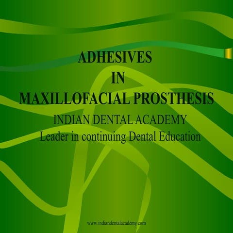 Adhesives/ oral surgery courses | PPT