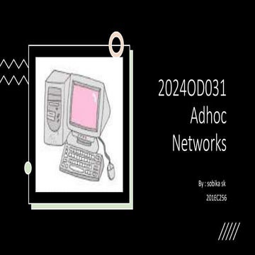 Adhoc Network Ppt